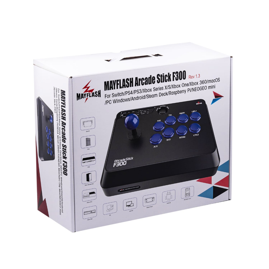 Mayflash F300 Arcade Fightstick for PS4/PS3/XBOX ONE/XBOX 360/PC (F300 ...