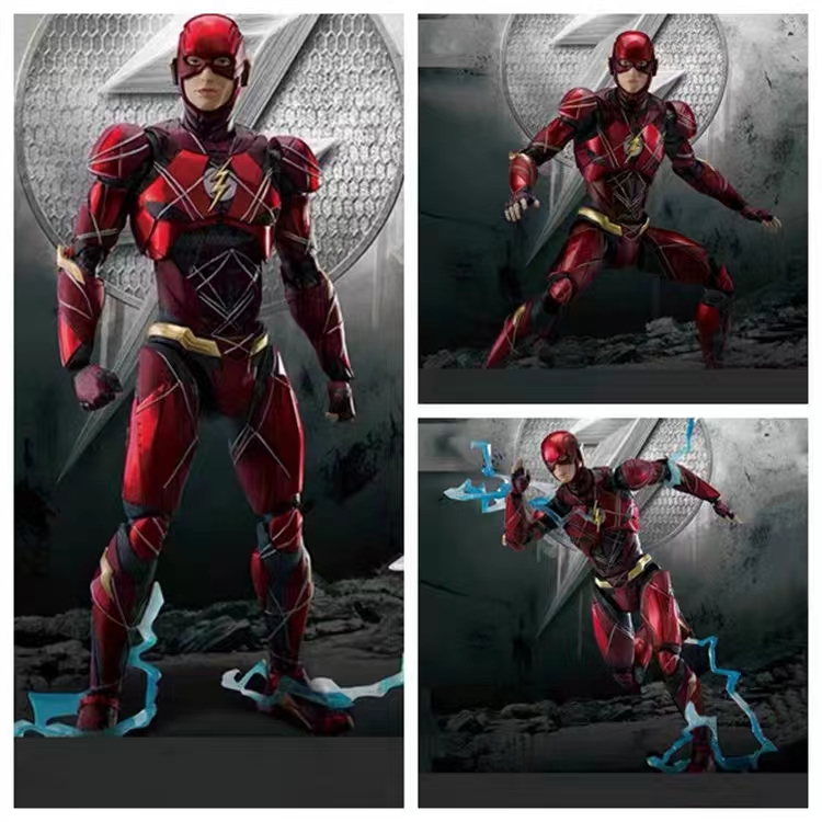 16cm Filme Justice League The Flash Running MAF058 PVC Action Figure ...