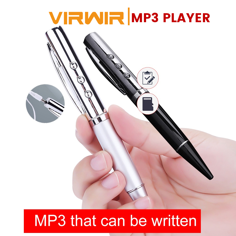 USB Pen Music MP3 Player Portable Supports 32GB TF Card Student Walkman ...