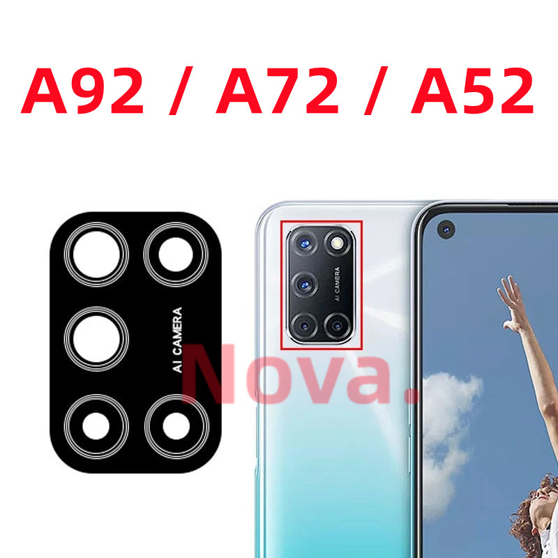 Camera Glass Lens For Oppo A92 A72 A52 Cellphone Replacement Part With ...