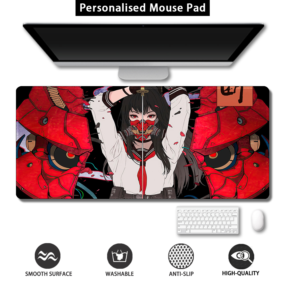 Mouse pad Japan Anime Girl Extended mousepad Waterproof Non-Slip design ...