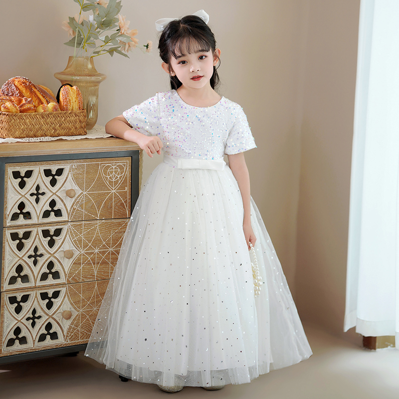Girls Princess Dress For Wedding Birthday Party Graduation Lace Fluffy ...