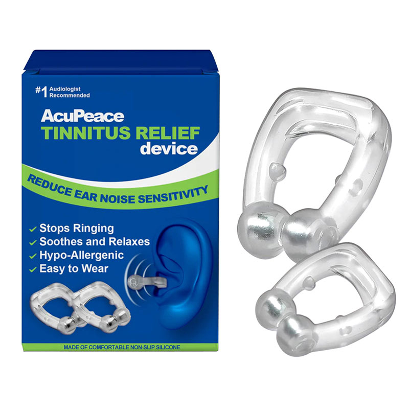 2x Tinnitus Relief Device for Ringing Ears Stop Ear Ringing for Men and ...
