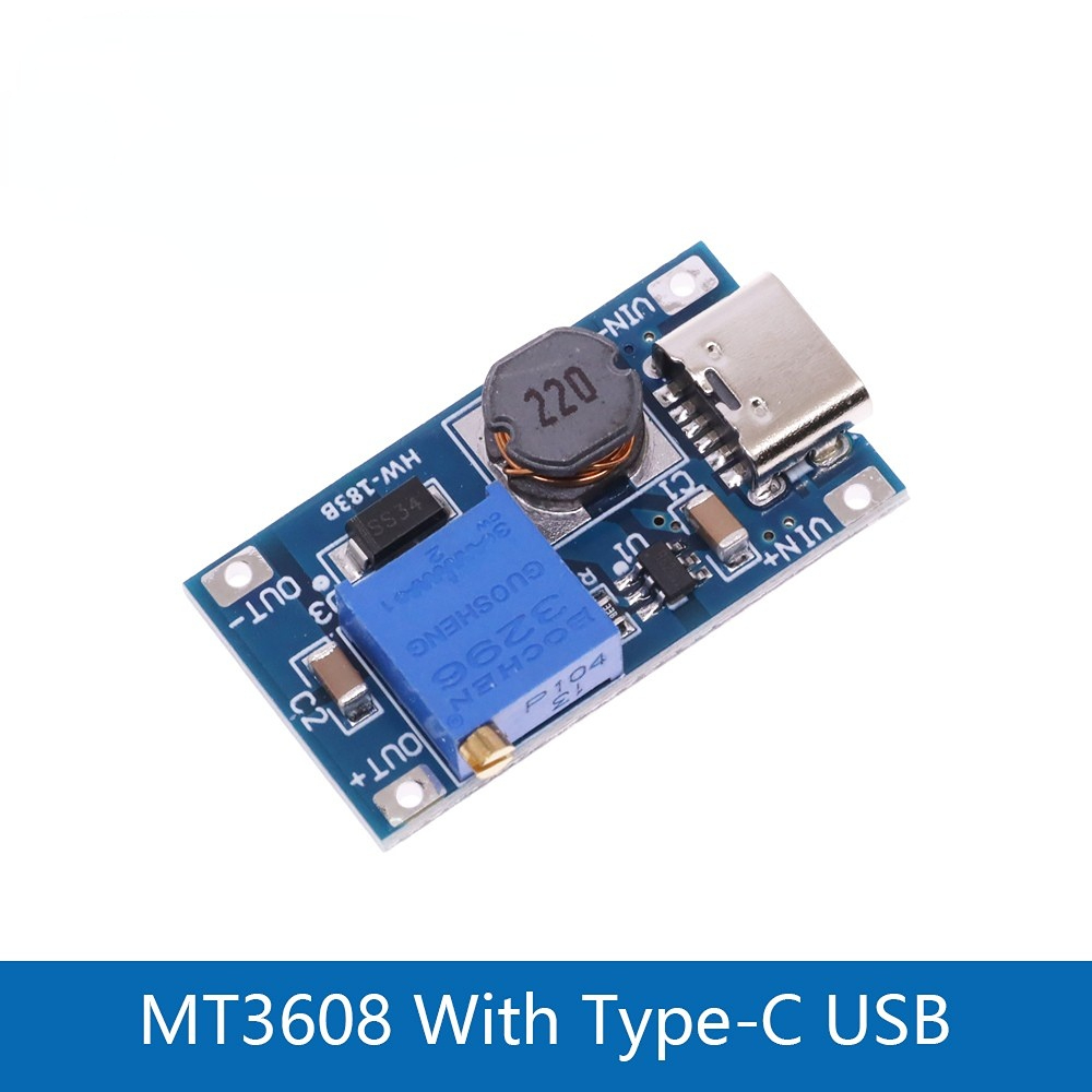Mt3608 Type C Micro 2a Max Dc Dc Step Up Power Module Boost Step Up