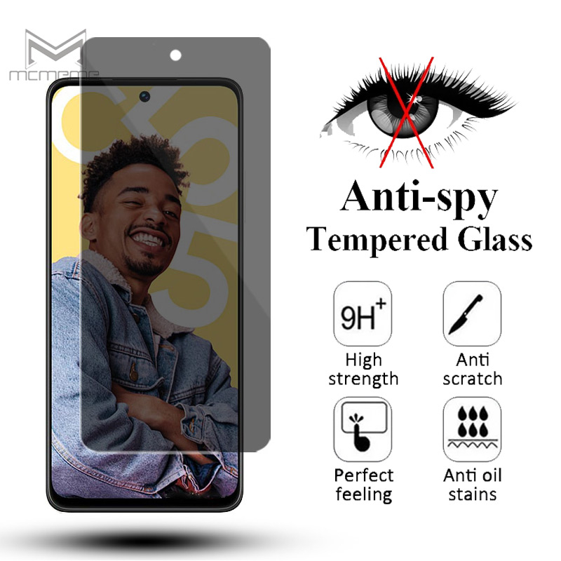 Anti Spy Privacy Tempered Glass Screen Protector Realme C71 C75x C75 C67 C61 C63 C65 C51 C53 C55 ...