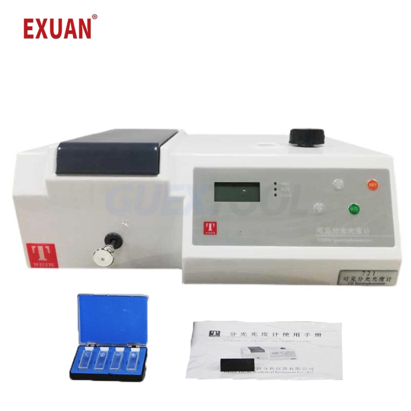 721Visible Spectrometer Wavelength 325-1050nm UV Spectrophotometer ...