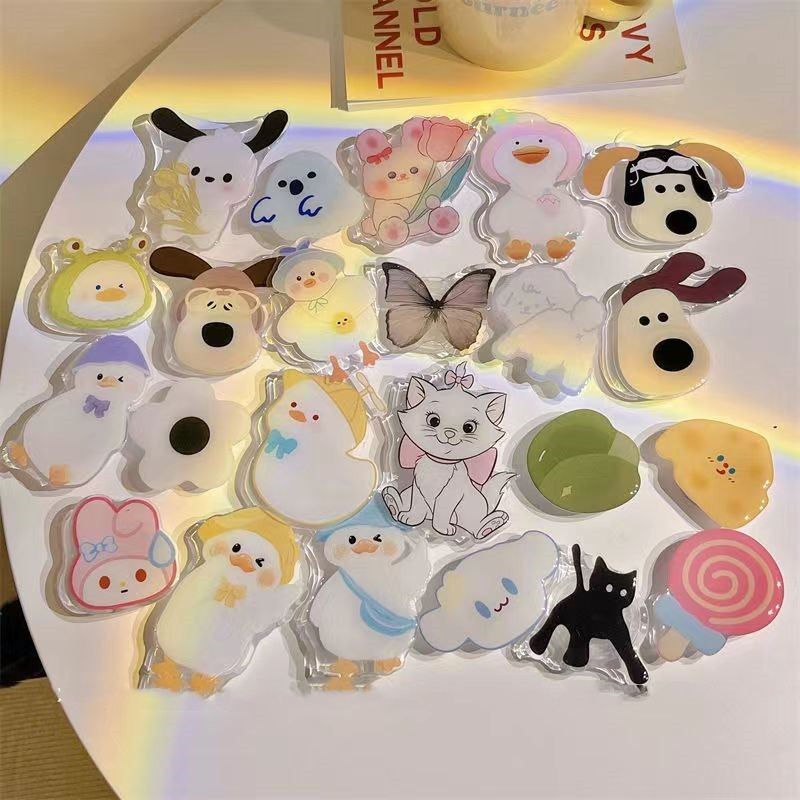 INS Korea Sweaty Cat Cute Cat GripTok Telephone Mobile Phone Holder ...