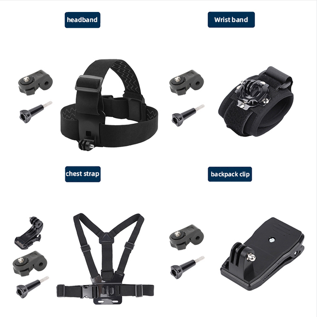 Accessories Kit for Insta360 X 3/One X2/X/R Quick Release Head Mount ...