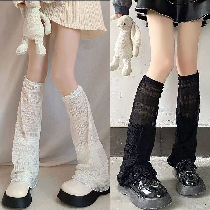 Y2k JK Lolita Foot Cover New Design Japan Style Leg Warmers Women Stockings Nylon Thin Over Knee ...