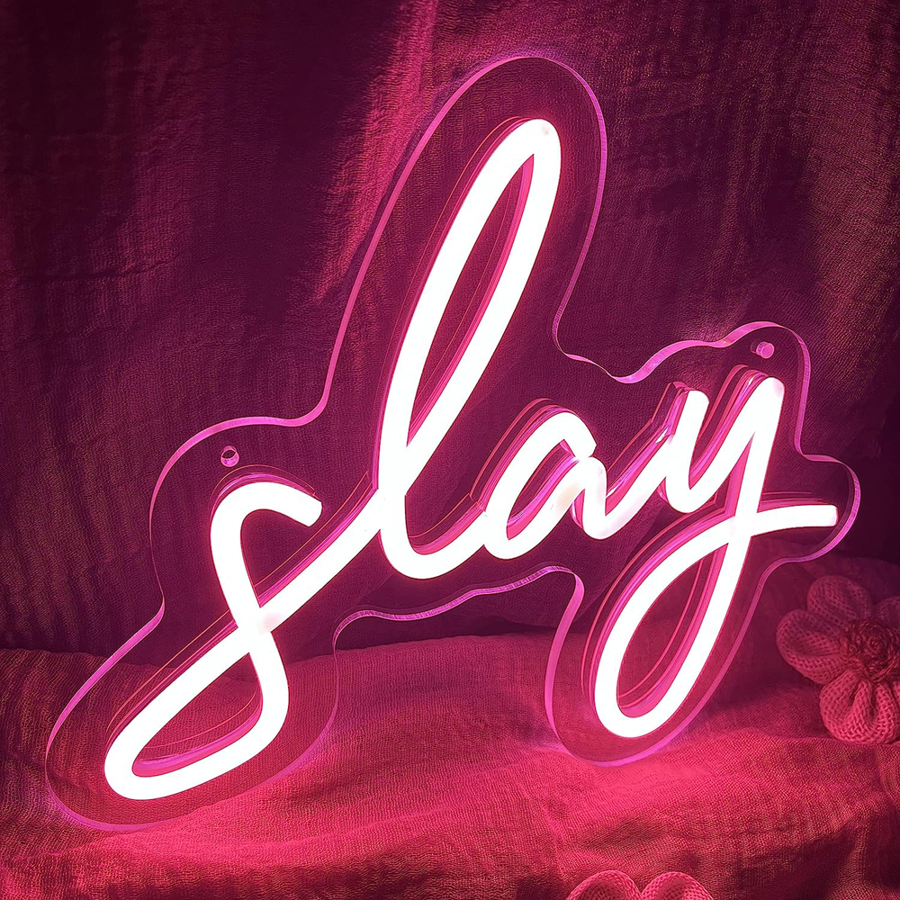 Slay Neon Sign Adjustable lighting Led Neon Light for Bedroom Wall ...