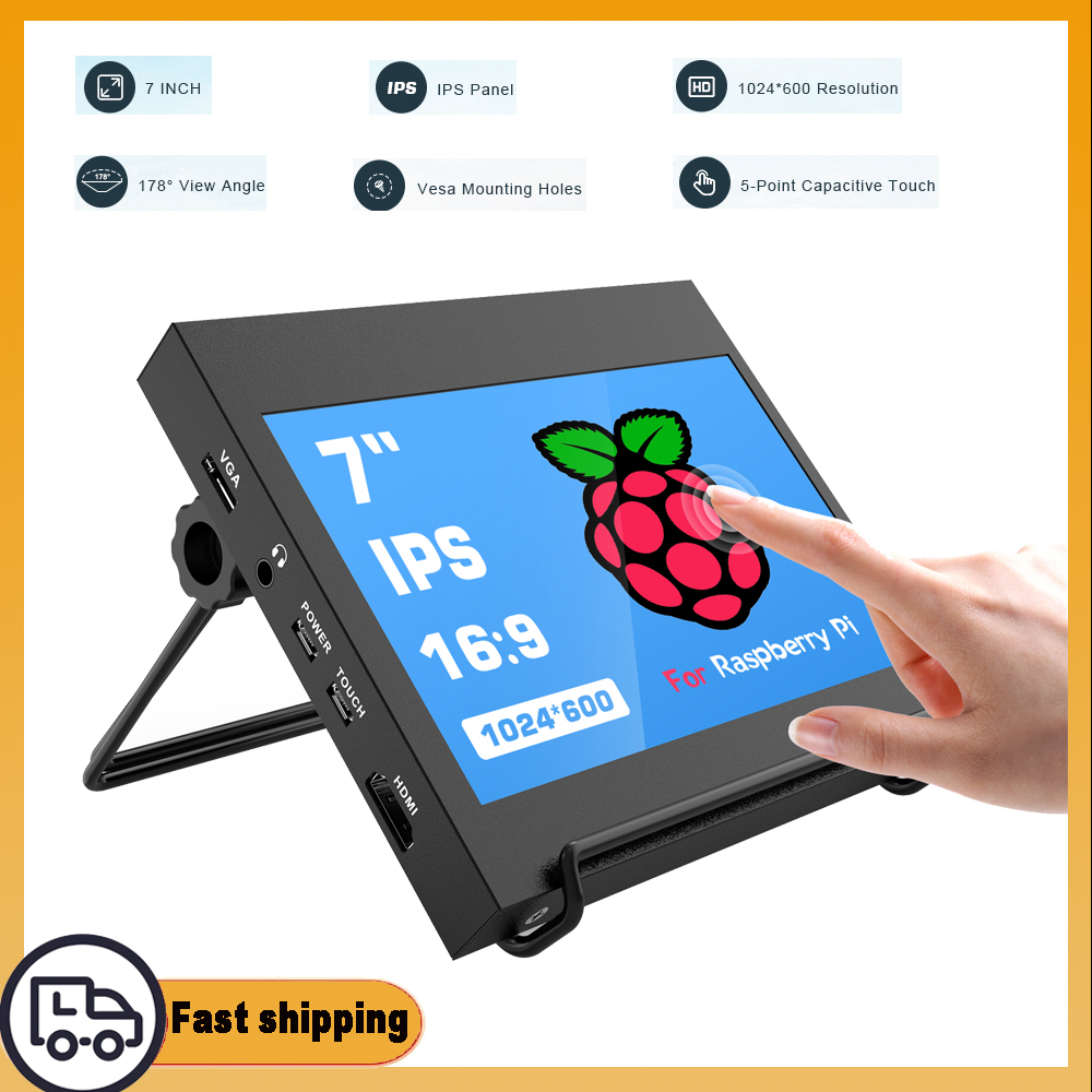 7 Inch Raspberry Pi Display 300cd/m² IPS Capacitive Touchscreen ...