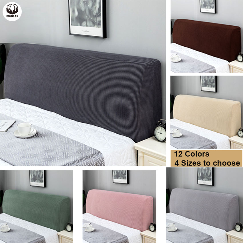 Elastic Headboard Cover Bed 1.8m 1.5m Head Cover Single Queen King All ...