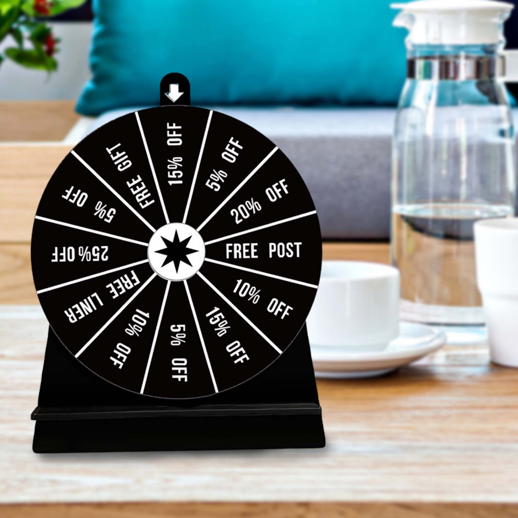 [Almencla1] Turntable Drinking Wheel 12 Prize Slots for Home Party ...