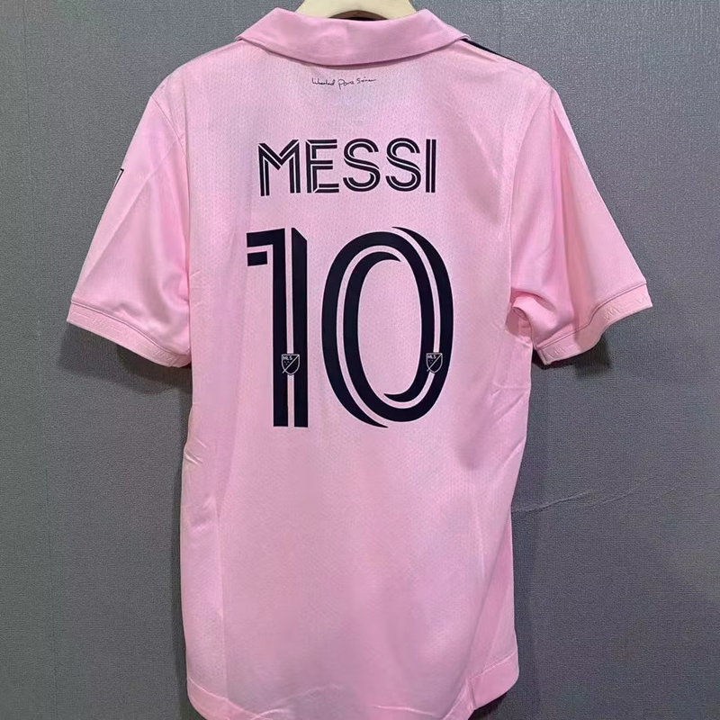 MESSI 10# Jersey 23/24 Inter Miami CF Home Pink Football Sport Jersey ...