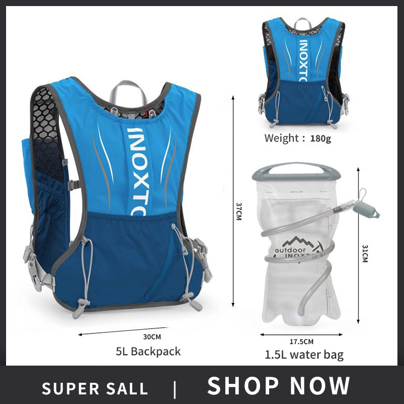 Best selling 5L Hydration Bag Pack Running Vest Hiking Backpack Fit for ...