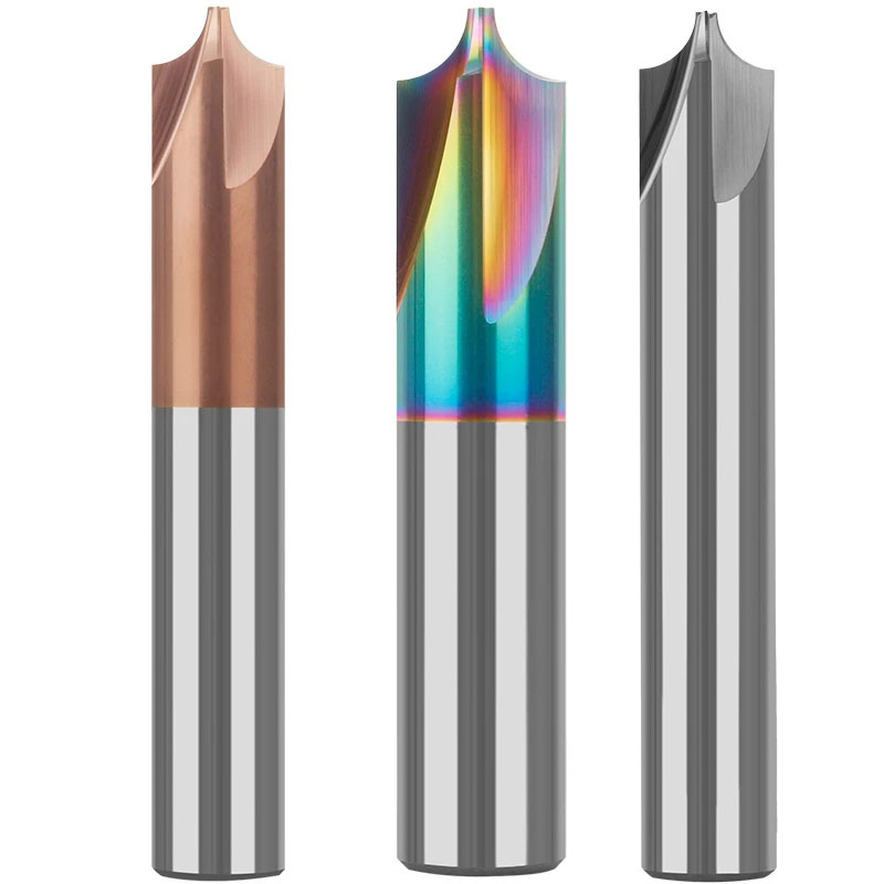 Carbide Radius Corner Rounding Cutter End Mill CNC Tool inner R1 R2 R3 Chamfering Outside Radii ...