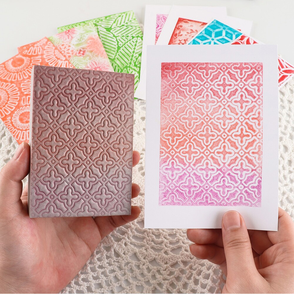 Stamping Foam-Reusable Moldable Foam Blocks Great for backgrounds ...