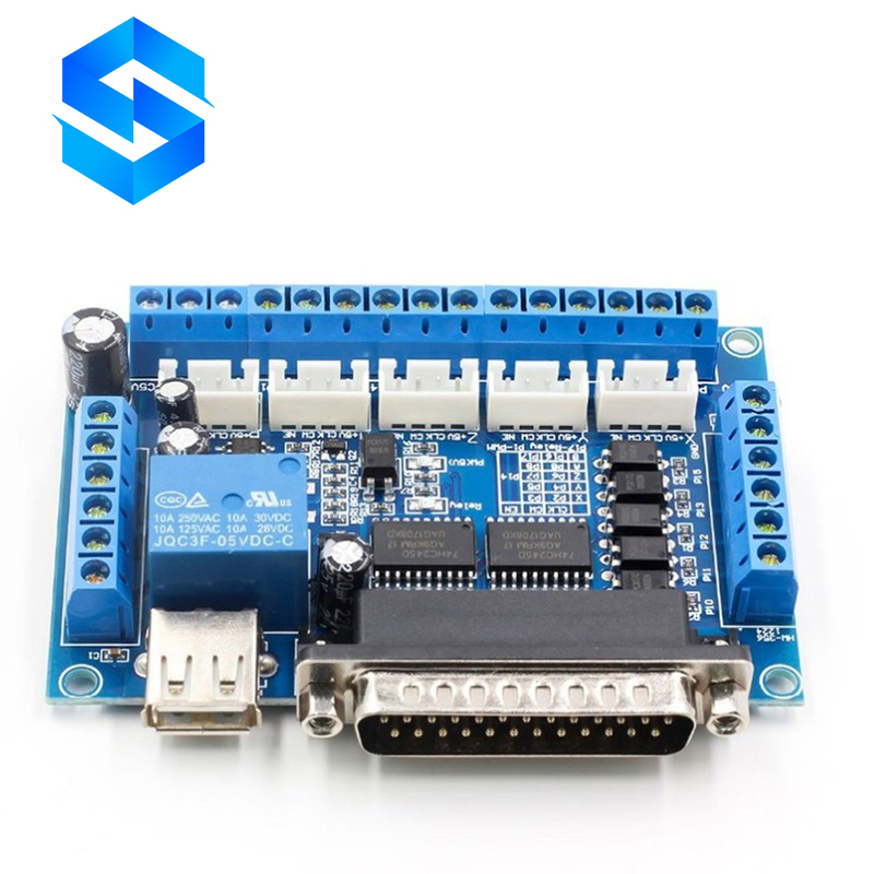 5 Axis CNC Breakout Board Stepper Motor Driver MACH3 Electronic ...