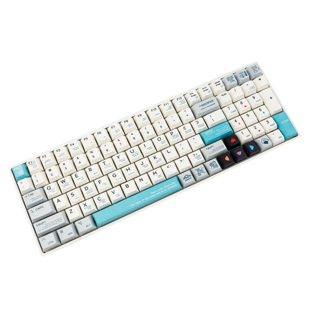 128 Key Programmer Style Cherry Profile Dye Sub PBT Keycaps For ...