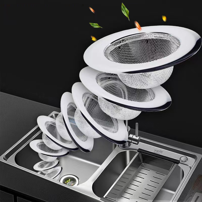 Kitchen Stainless Steel Vegetable Wash Basin Filter Mesh Dishwashing ...
