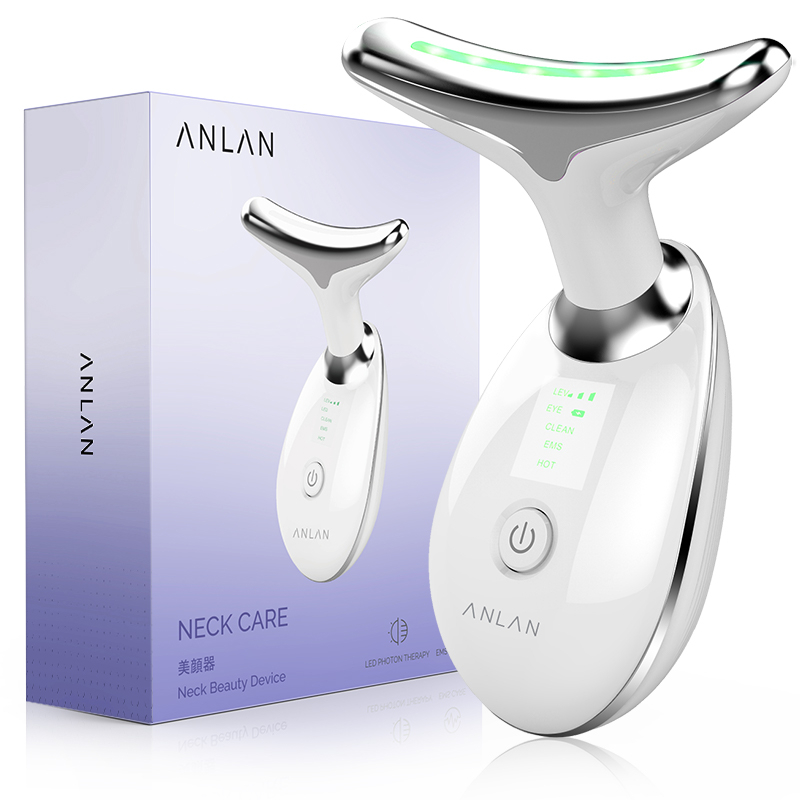 ANLAN Neck Face Massager Slimming Firm V Line Lifting Led Photon Thin ...