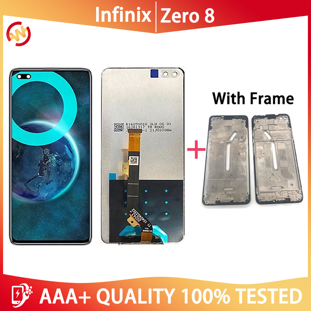 Original For Infinix Zero 8 LCD With Frame Display Screen touch ...
