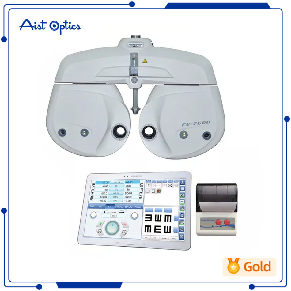 AIST CV-7600 Communicating with Auto Refractometer High End Phoropter ...