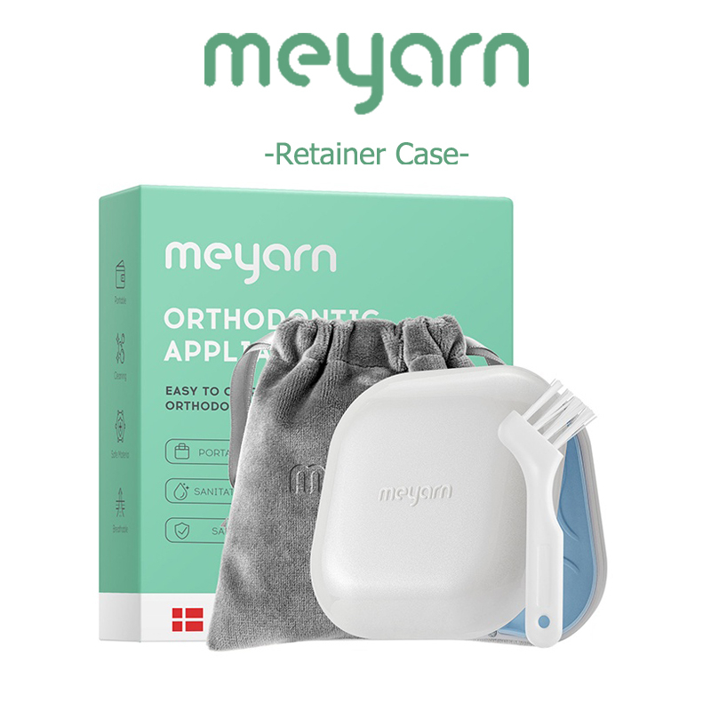 MEYARN Teeth Aligners Retainer Case Storage Box for Dentures Breathable ...