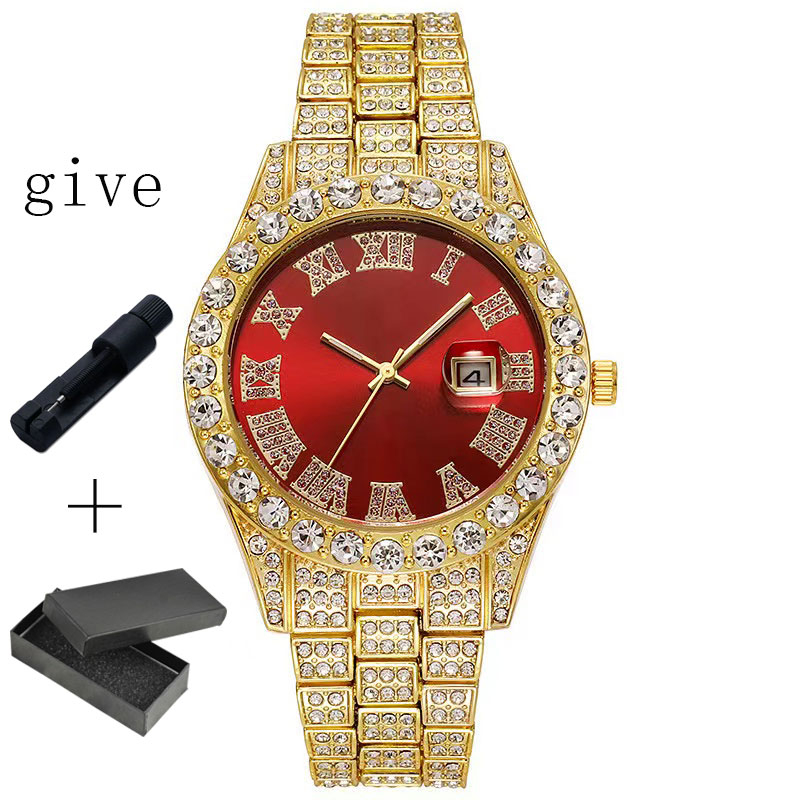 Fashion Watch For Men Waterproof Original Quartz Relo Mens New Gold ...