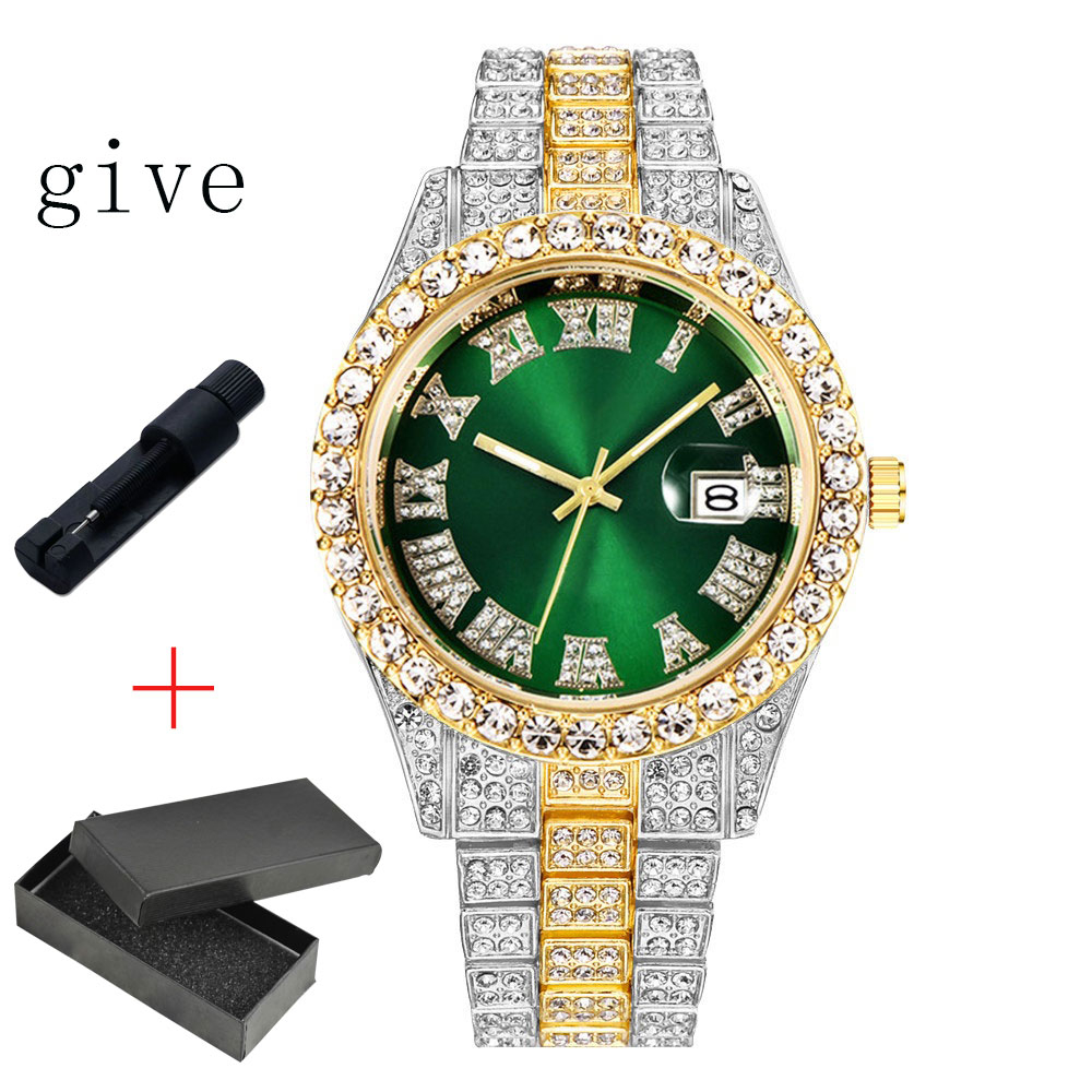 Fashion Watch For Men Waterproof Original Quartz Relo Mens New Gold ...