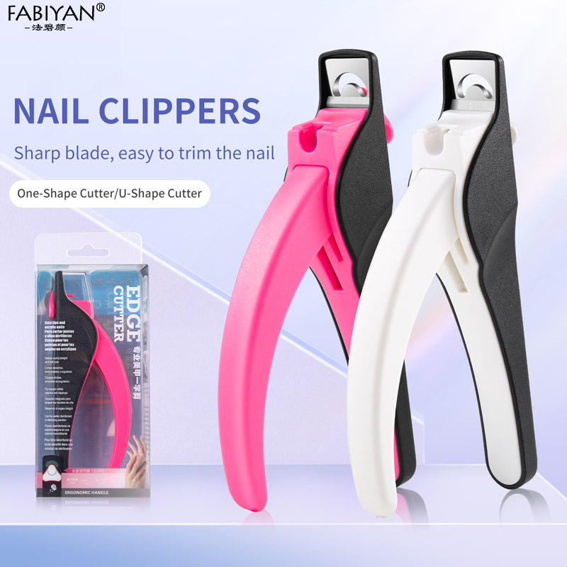 Nail Clipper U-shaped French Fake Nail Tips Cutter Nails Edge Clipper ...