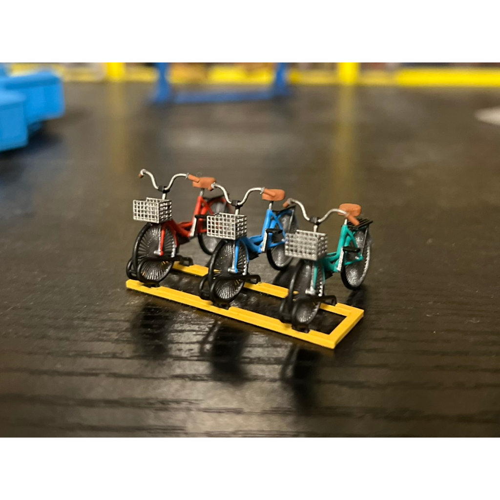 1/64 Diorama Bicycle Model Outdoor City Street View Display Prop Scene ...