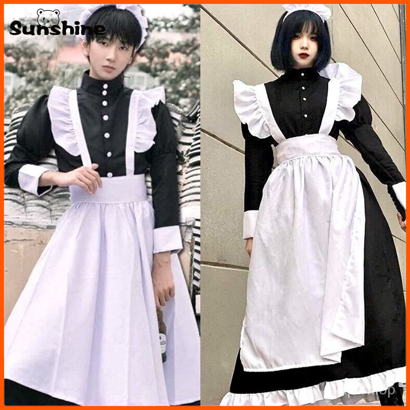 Maid Outfit Men Women Wear Cosplay Anime Maid Cosplay Cosplay Party ...