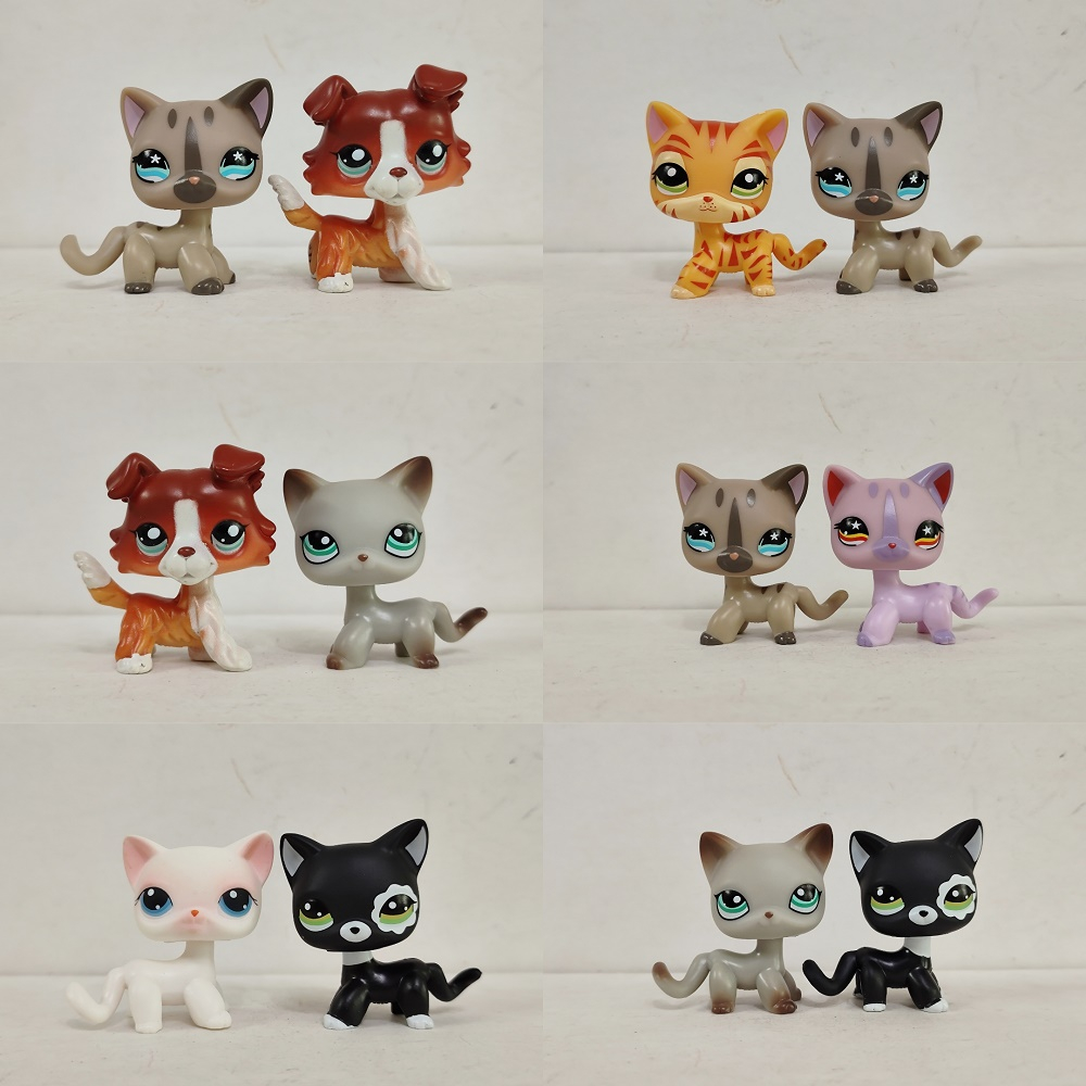 2pcs/lot LPS Toy pet shop Cat Dog Littlest Pet Shop kid toy #1116 ...
