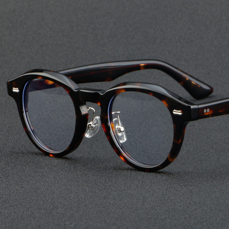 Fashion Plate Glasses Frame Men Women Vintage Oval Eyeframe Optical ...