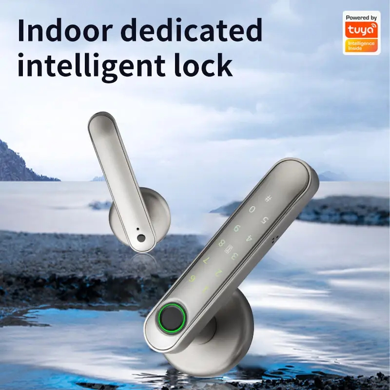 Room door smart fingerprint digital door lock door lock with key ...