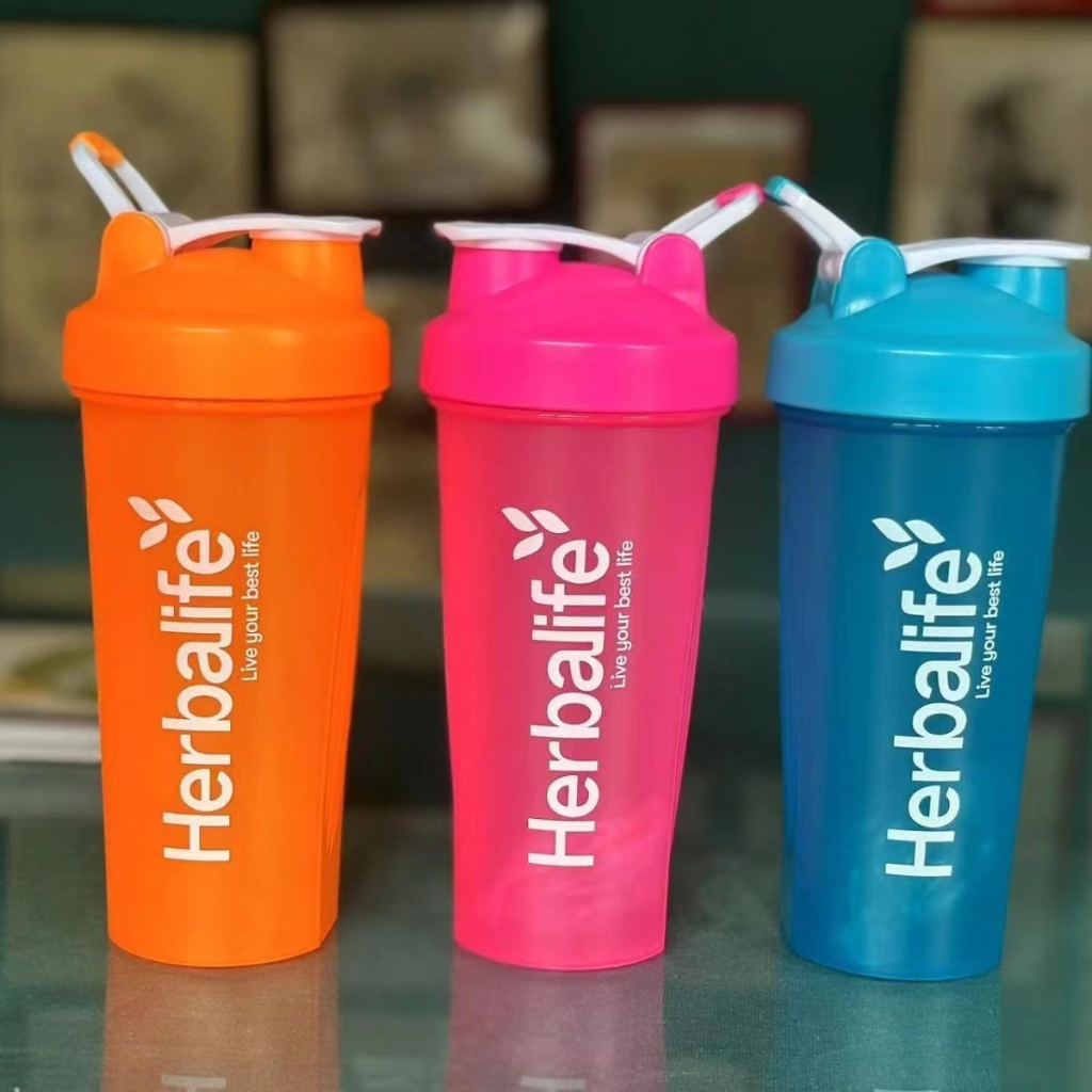 600ml Protein Shaker Bottles for Protein Mixes With Shake Ball for Pre ...