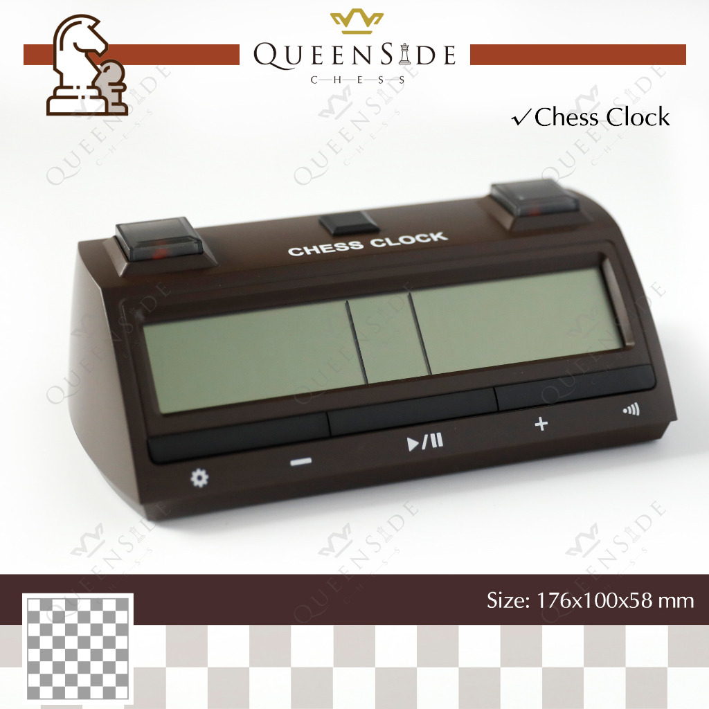 QueenSide Chess Clock / Chess Timer(Yellow/Green/Red/Brown) | Shopee ...