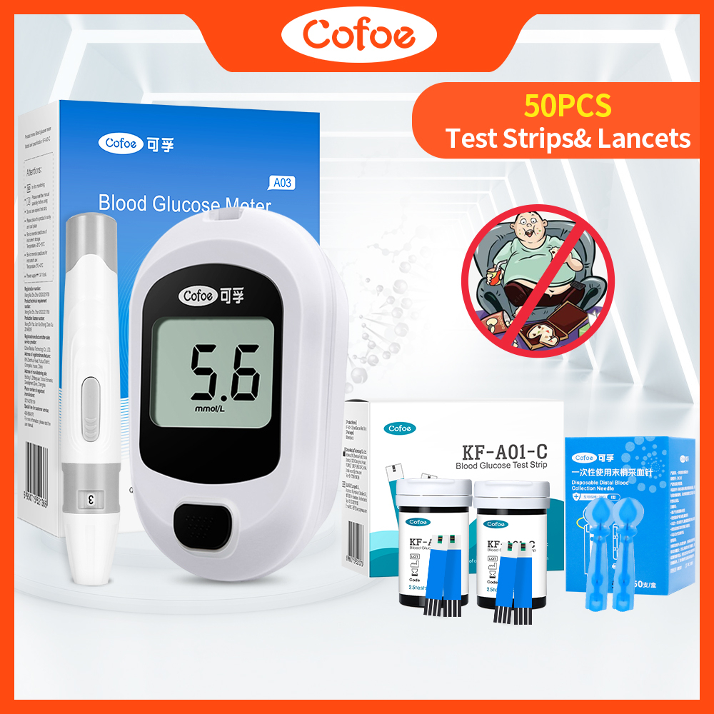 Cofoe Yice Blood Glucose Meter Diabetes Blood Sugar Monitor Mini Tester ...