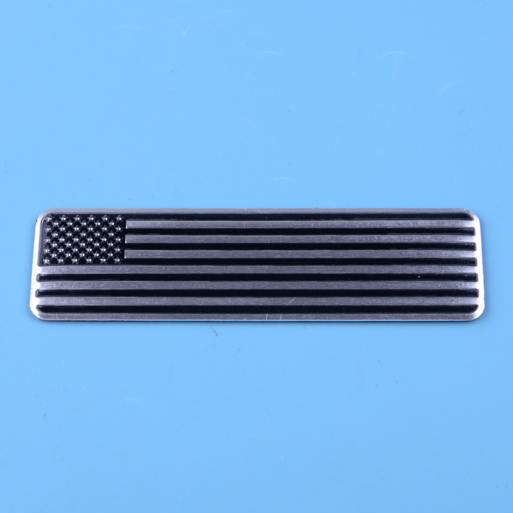 Car Motorcycle Fuel Tank USA American Flag Alloy Emblem Badge Sticker ...