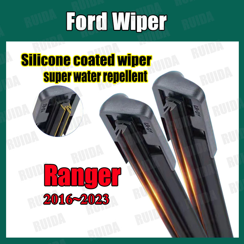 silicone Ford Ranger Wiper Blade for 2016~2023 XLT XLS FX4 Wildtrak ...