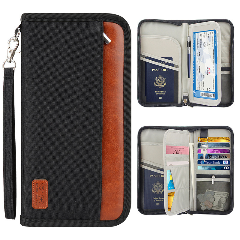Travel Wallet Family Passport Holder Travel Documents Organizer Durable ...