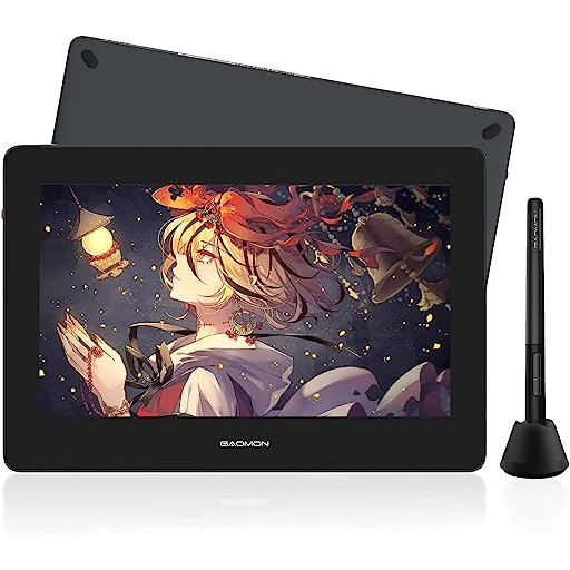 GAOMON PD1320 13.3 Inches Tilt Support Graphics Drawing Tablet with 86% ...