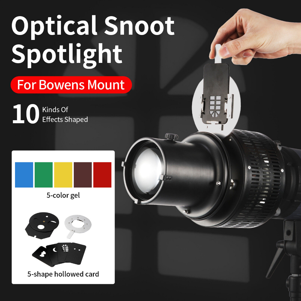 Selens Focalize Conical Snoot Photo Optical Condenser for Bowens Mount ...