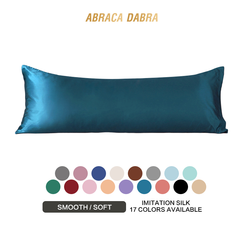 Abraca Dabra COD Comfortable Silk Satin Long Body Pillow Pillowcase ...