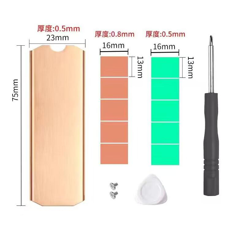 2230 SSD Cooler Pad Copper Heatsink Radiator for SteamDeck Drives ...