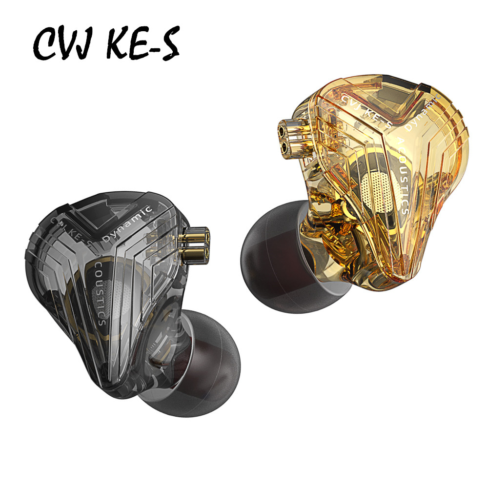 CVJ KE-S Earphones Dual Magnetic Dynamic Driver Headphones 360 ...