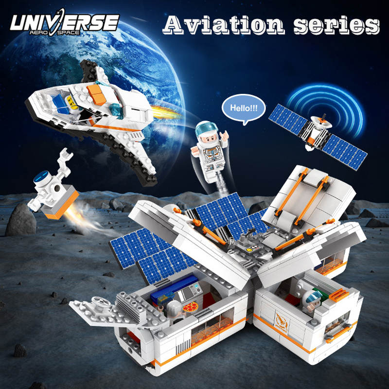 Aerospace series Building Blocks Kits, Build Your Own Rocket satellite ...