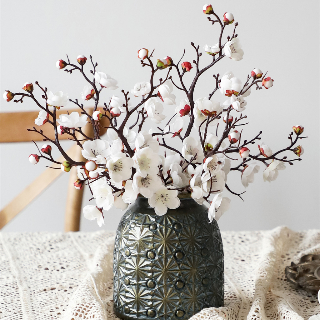 1 Pc Single Small Wintersweet Artificial Silk Flower 3 Color style For ...