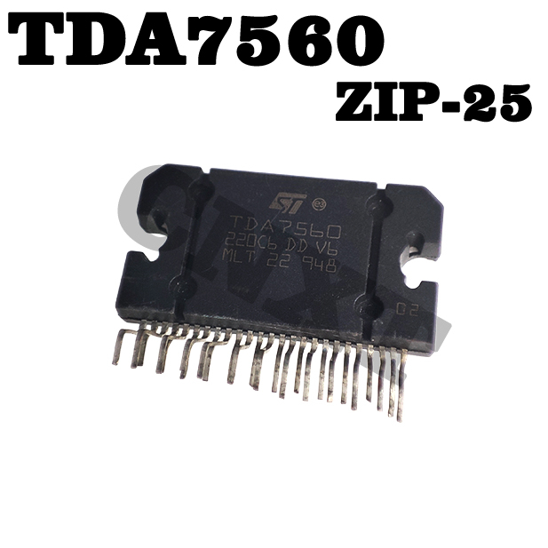 T TDA7560 E-TDA7560 ZIP-25 Audio Power Amplifier 4x51W Four Bridge Car ...